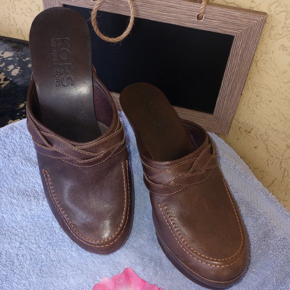 Michael Kors | Shoes | Mk Studded Leather Clogs | Poshmark